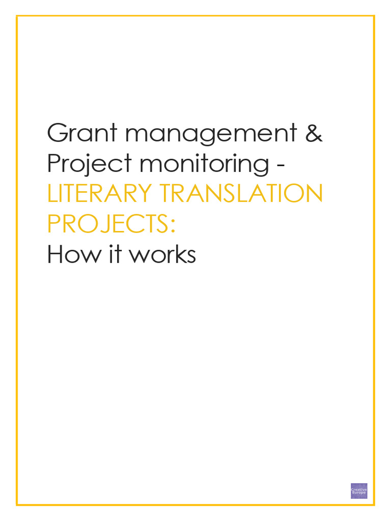 Grant Management & Project Monitoring - How It Works | PDF