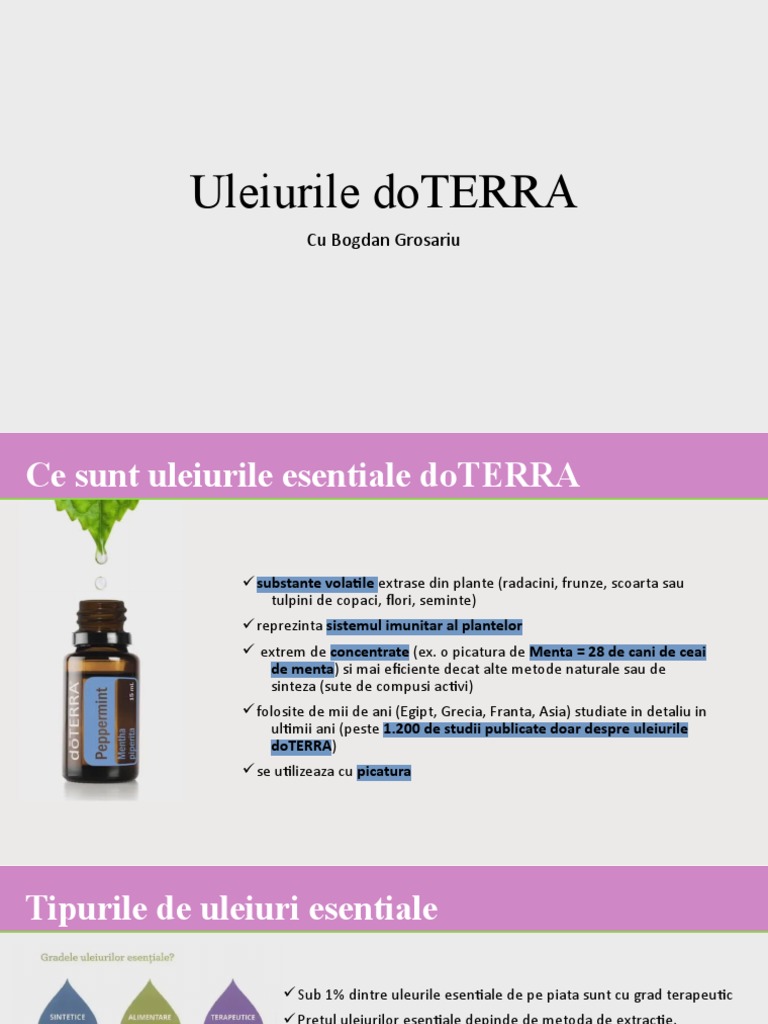Prezentare DoTERRA PP | PDF