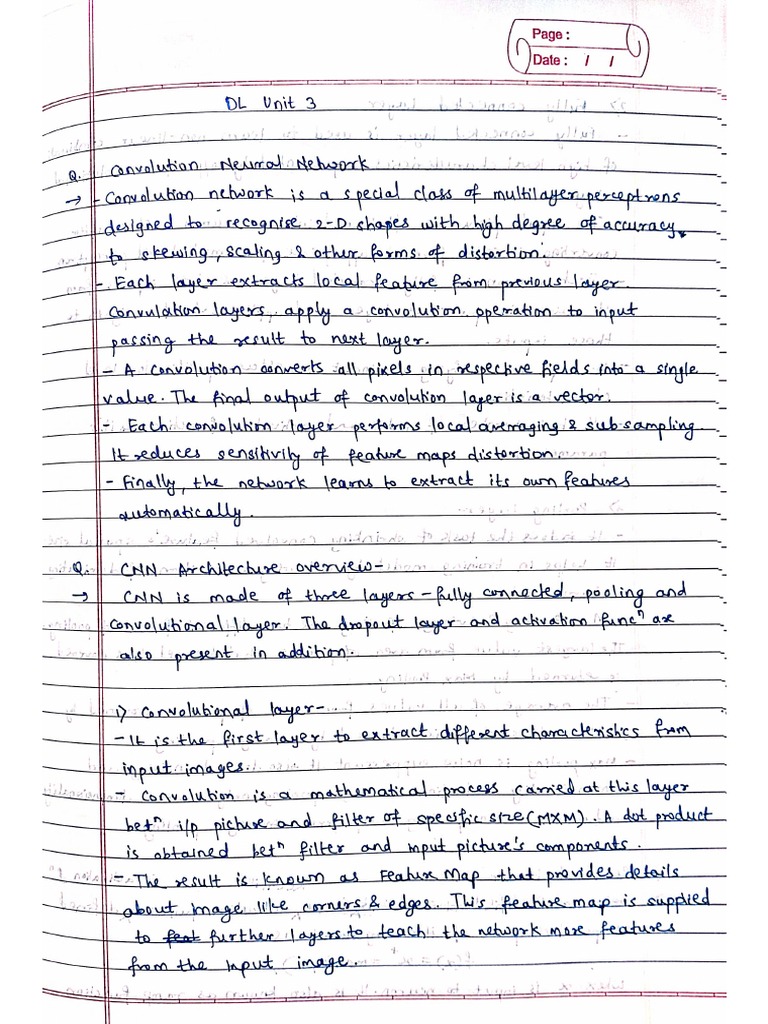 Sppu Deep Learning Unit 3 | PDF