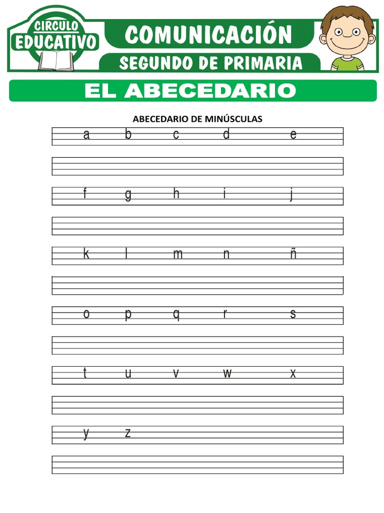 Abecedario para Segundo Grado | PDF | Alfabeto | Comunicación escrita