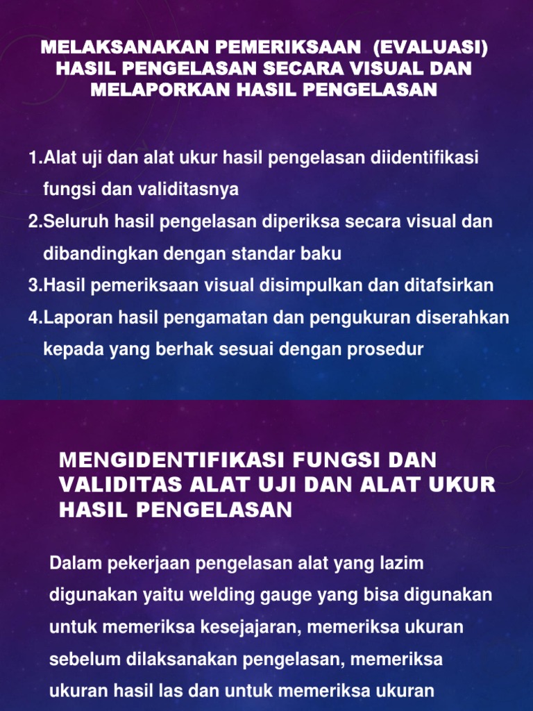 Pemeriksaan Hasil Las | PDF