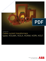 ALCE Cable Type Current Transformers | PDF | Transformer | Components