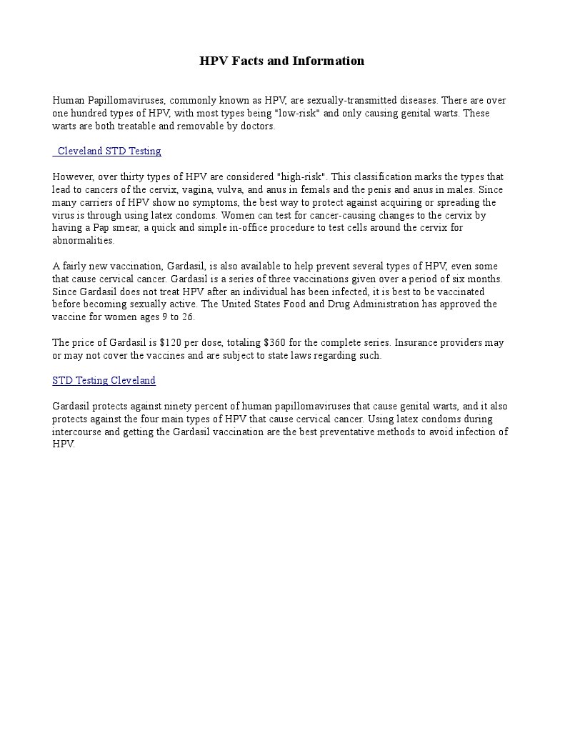 Understanding HPV: Risks and Prevention | PDF