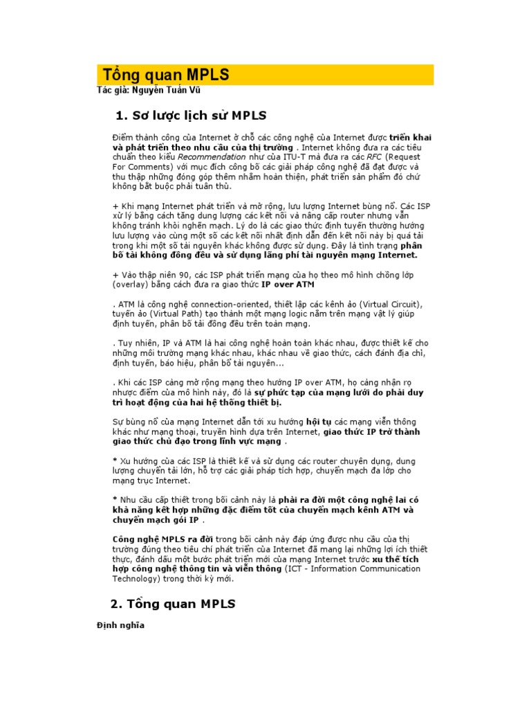 T NG Quan MPLS | PDF