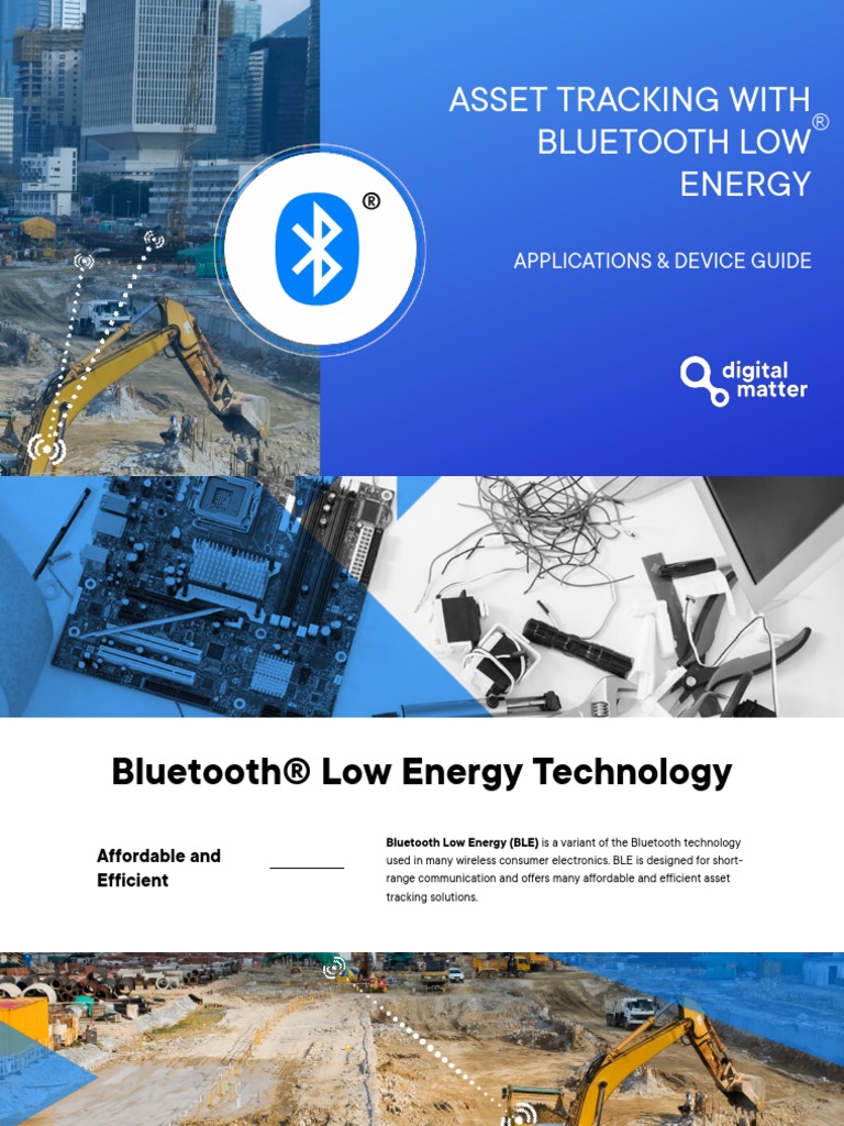 Asset Tracking With Bluetooth Digital Matter | PDF