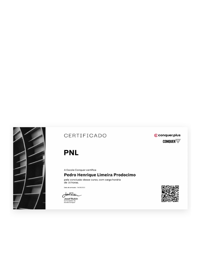 Certificado PNL | PDF
