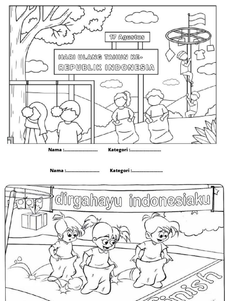 Template Mewarnai Kemerdekaan Pdf