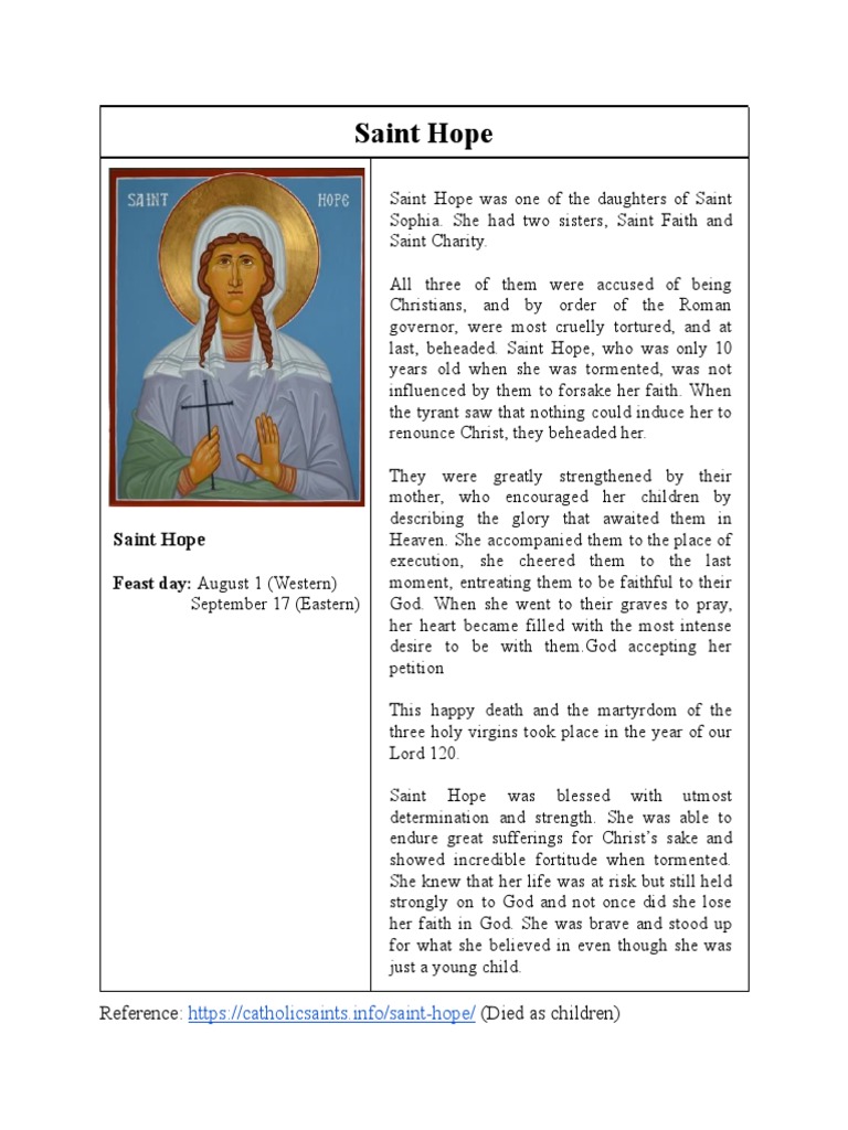 Saint Hope | PDF