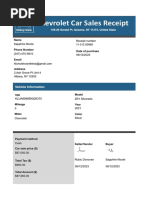 Car Rental Invoice Template 1 | PDF