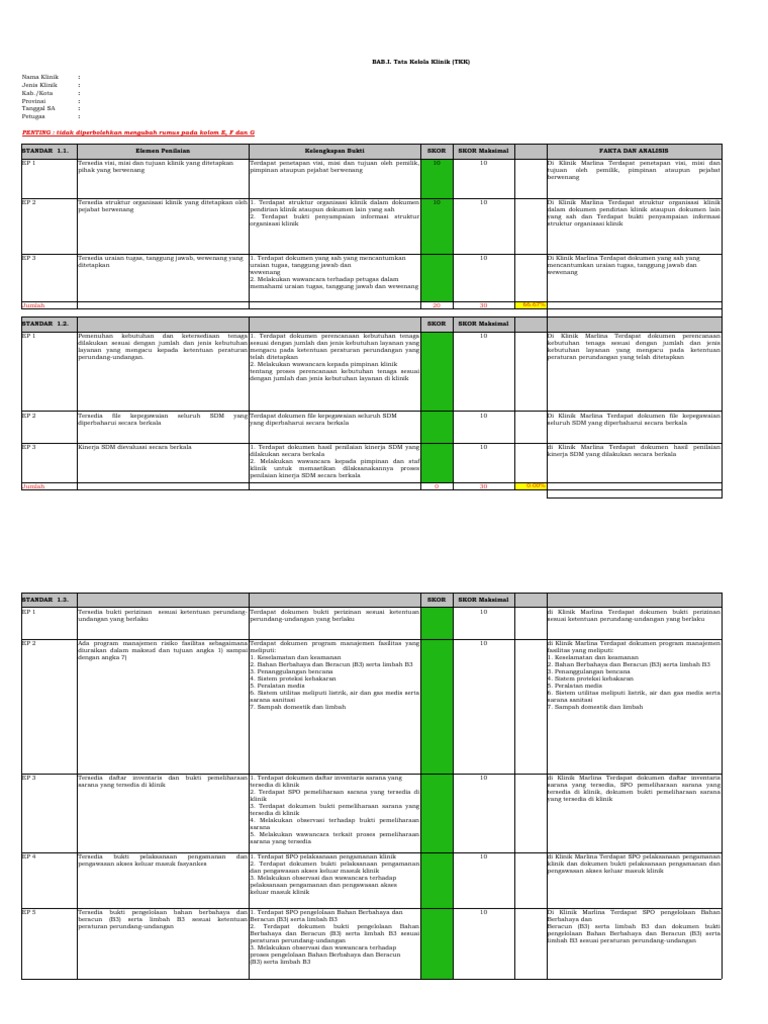 Form Sa Klinik Marlina (Upload Dfo) | PDF