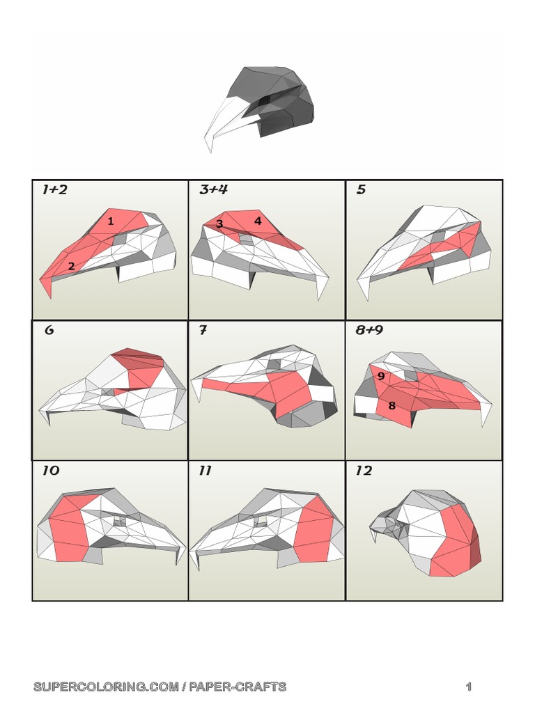 Raven Mask Paper Crafts | PDF