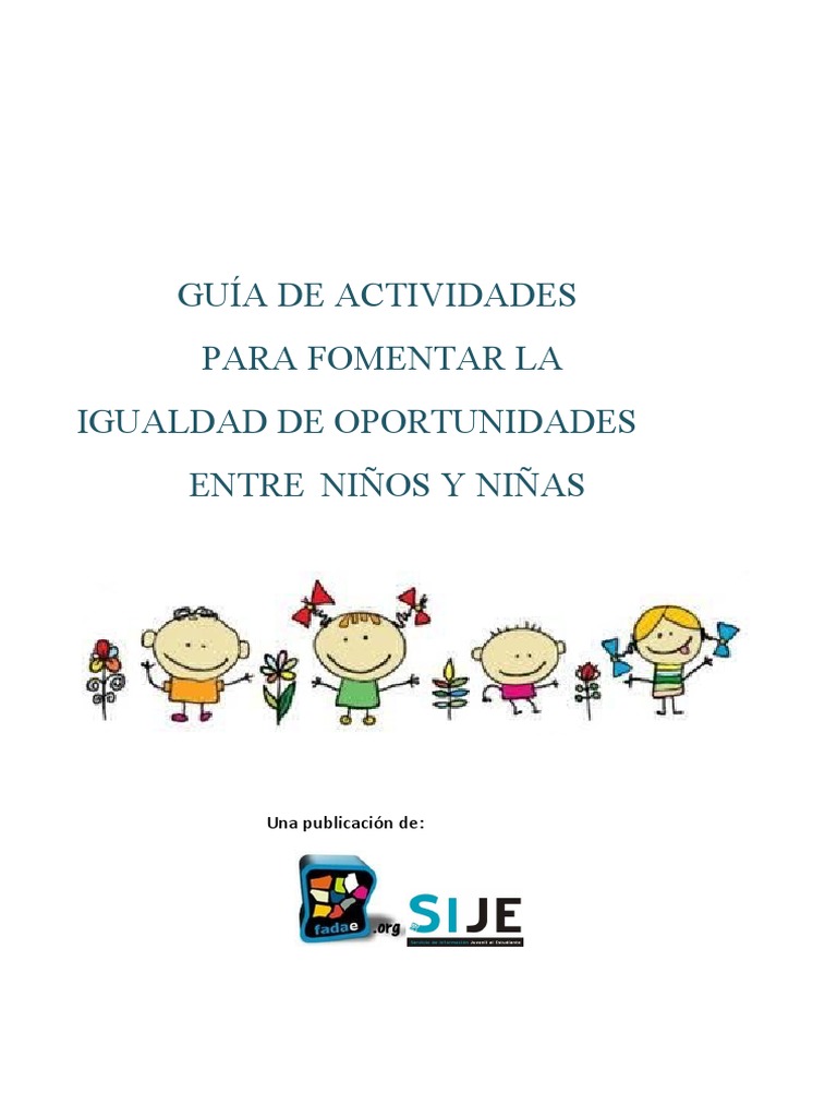 Actividades para Fomentar la Igualdad Infantil | PDF