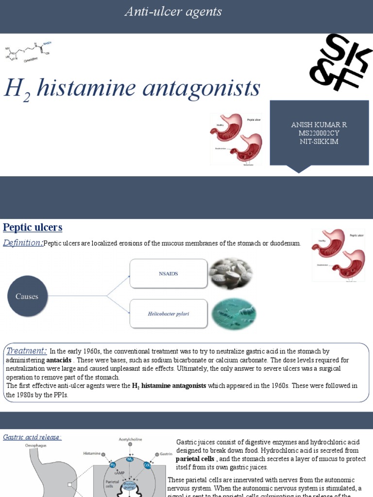 H2 Histamine Antagonists | PDF | Receptor Antagonist | Stomach