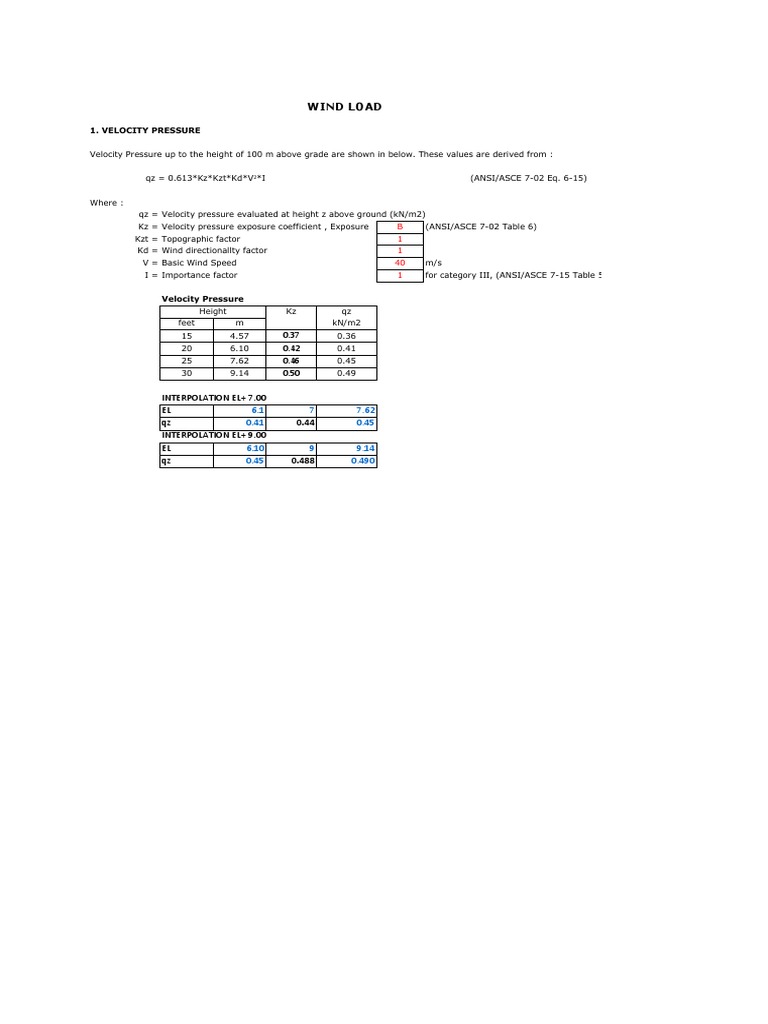 Wind Load Calculation for Pipe Racks | PDF | Wind Speed | Wound