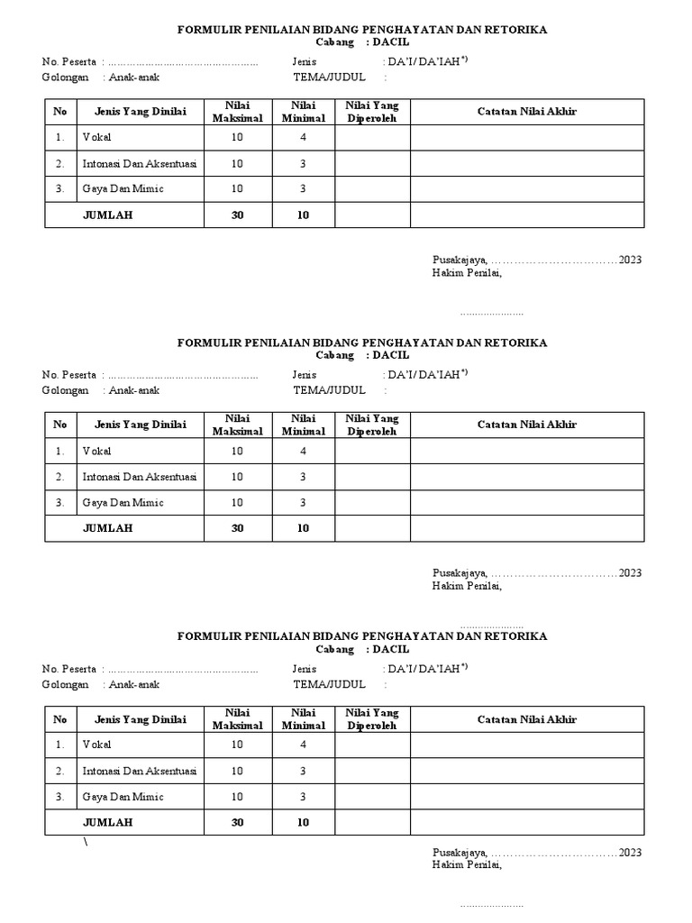 Dacil Penghayatan Dan Retorika | PDF