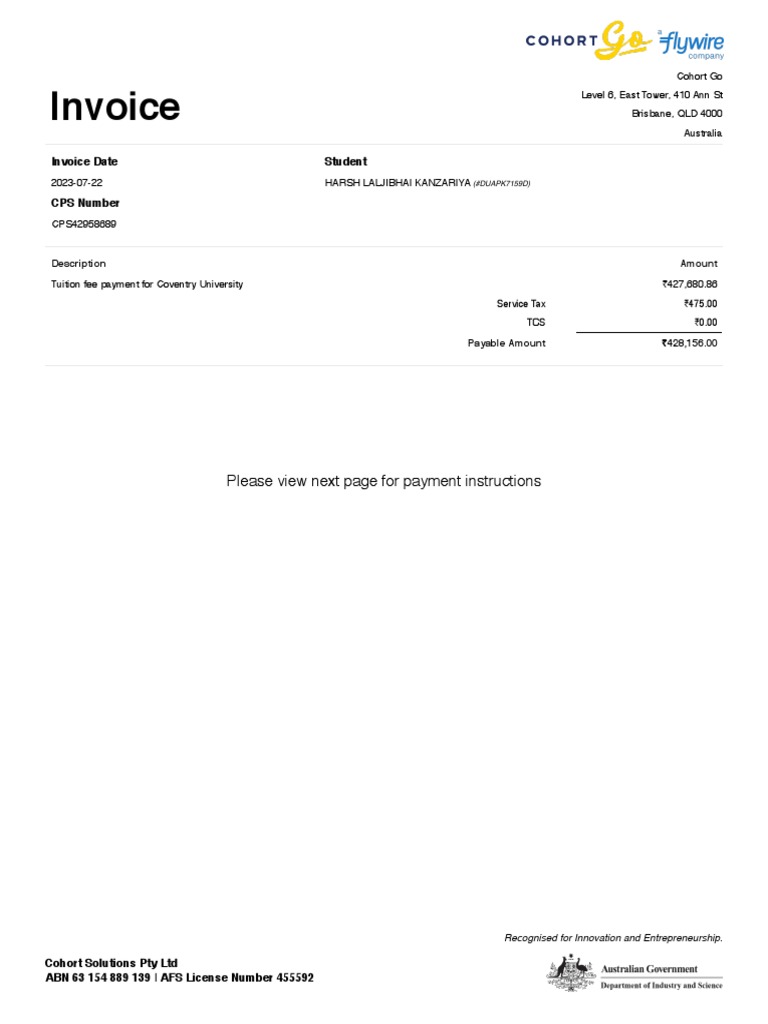 Receipt Cps 42958689 | PDF | Foreign Exchange Market | Payments