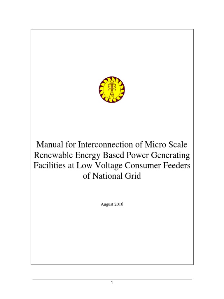Net Energy Metering Manual For Three Schemes | PDF | Solar Power ...