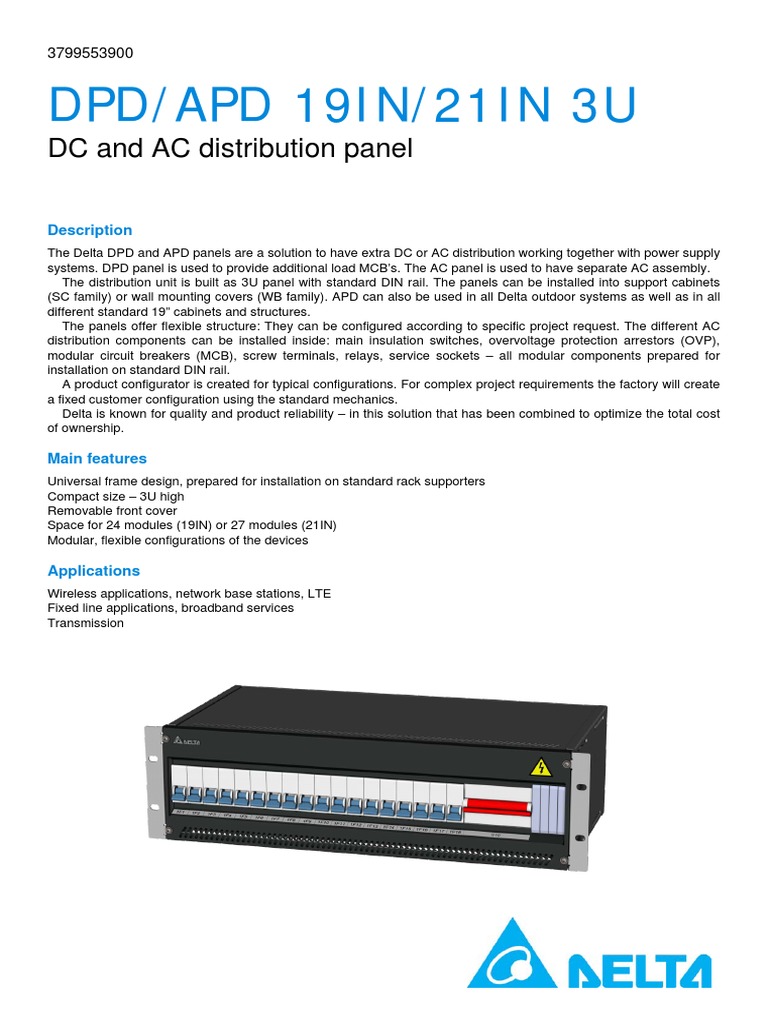 Fact Sheet DPD APD 19IN 3U en | PDF