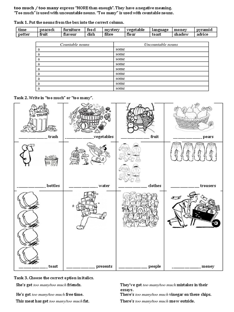 Too Muchtoo Many Fun Activities Games Tests - 35854 | PDF