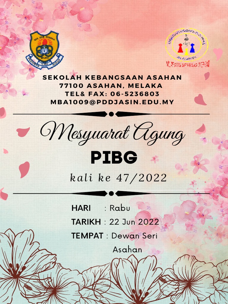 Buku Program Mesyuarat PIBG | PDF