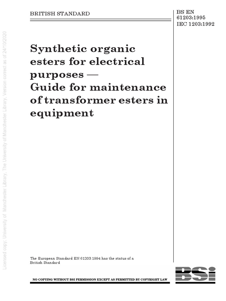 BS en 61203 1995 | PDF