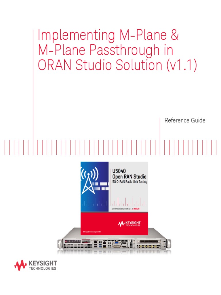 ORAN M Plane Reference Guide | PDF
