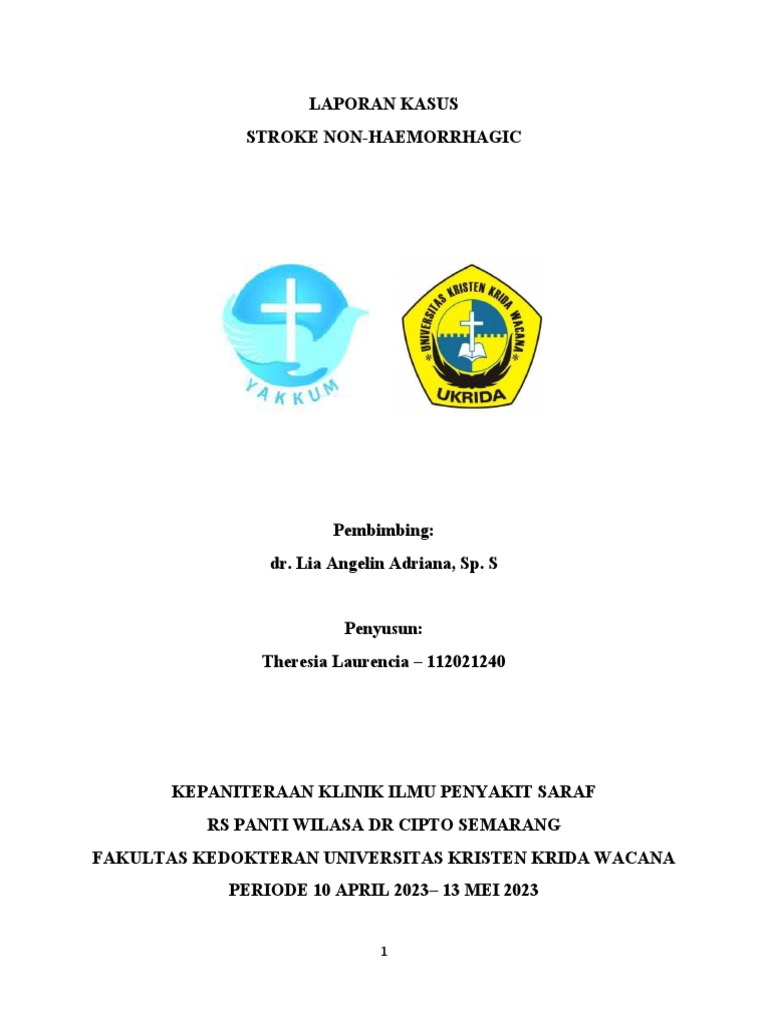 Laporan Kasus Stroke Non-Hemoragik | PDF