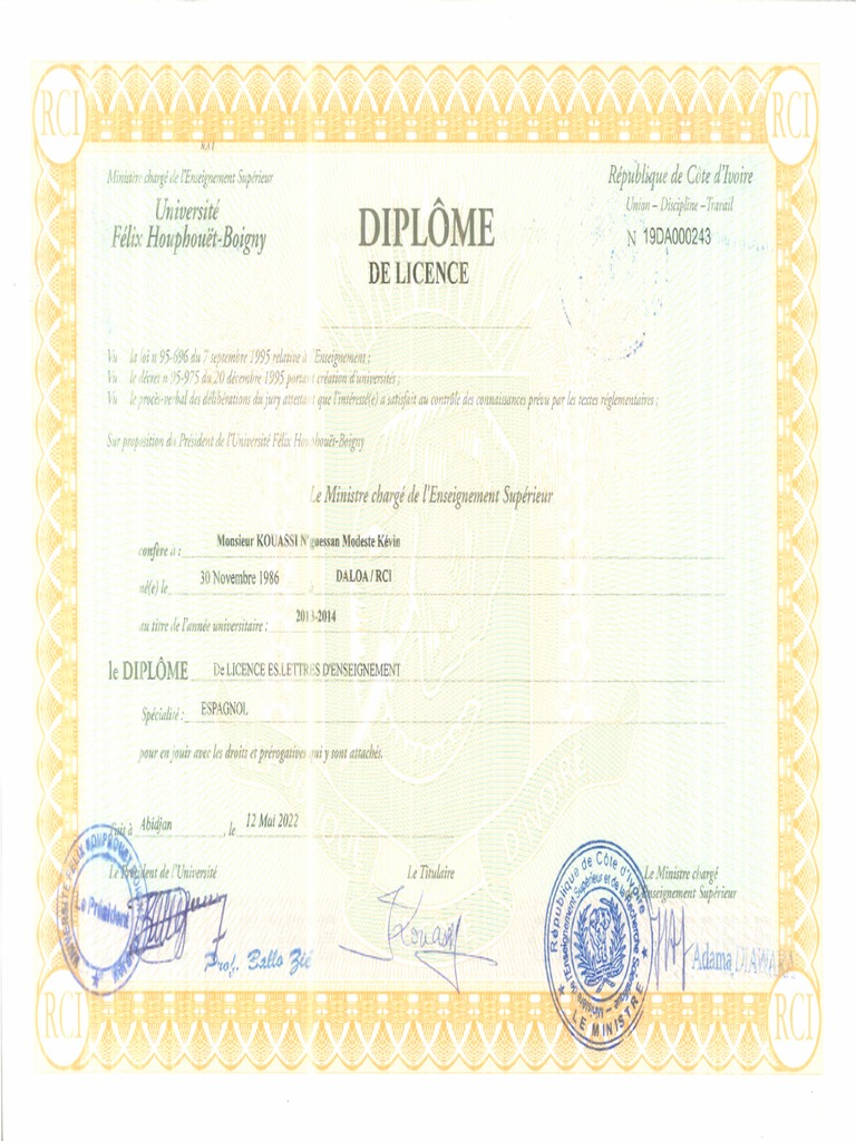 Diplome Licence | PDF