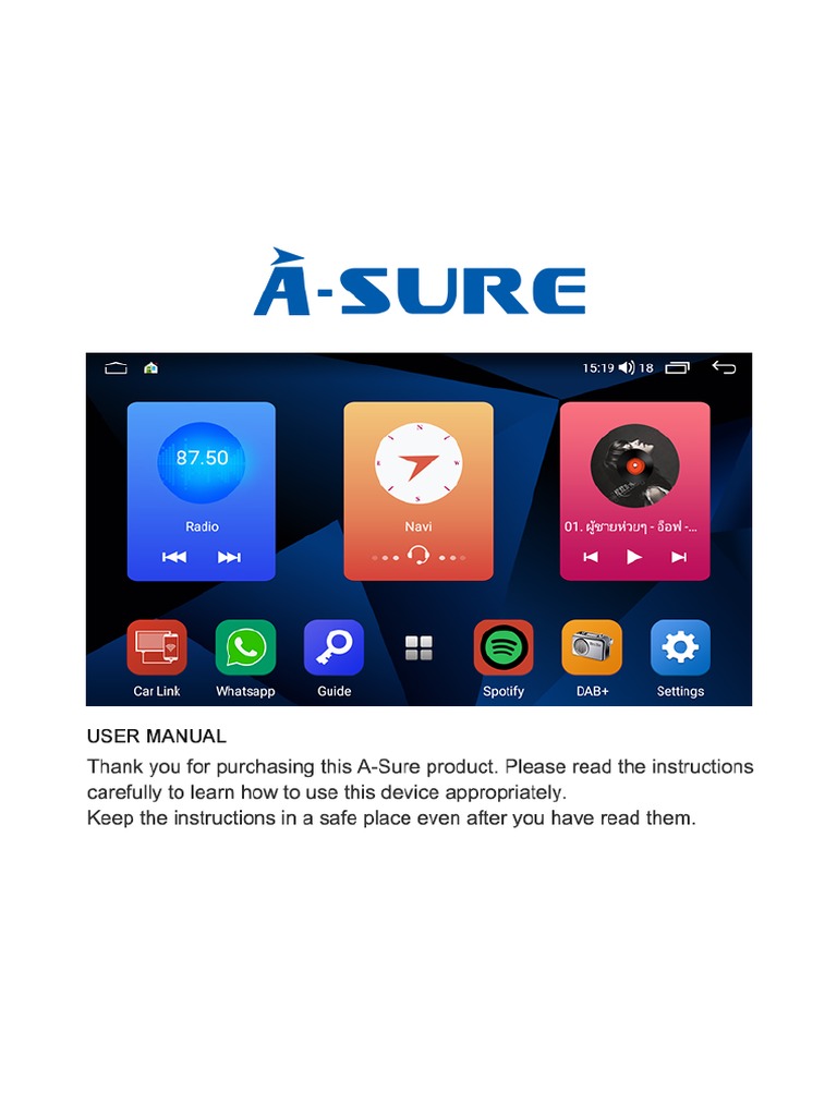 A-Sure User Manual K4, K8 Series 211130 | PDF | Bluetooth | Icon ...