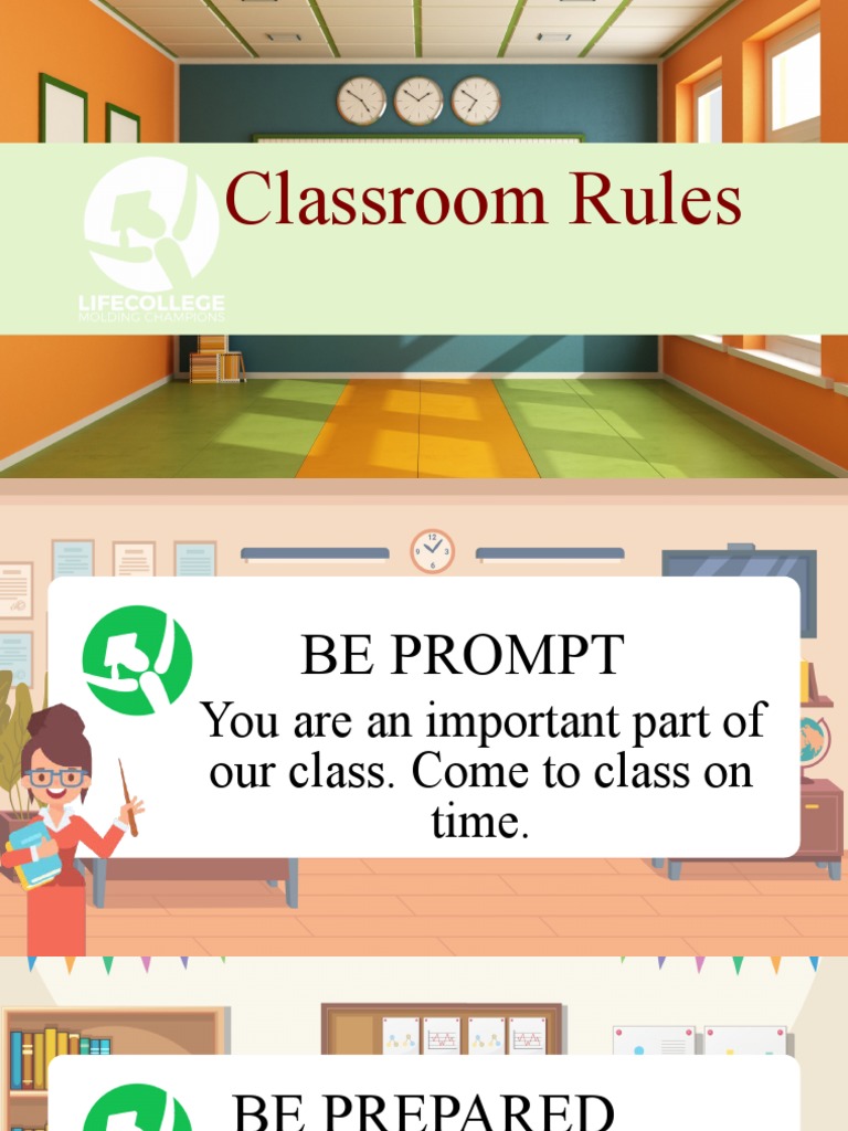 Essential Classroom Rules for Success | PDF | Career & Growth