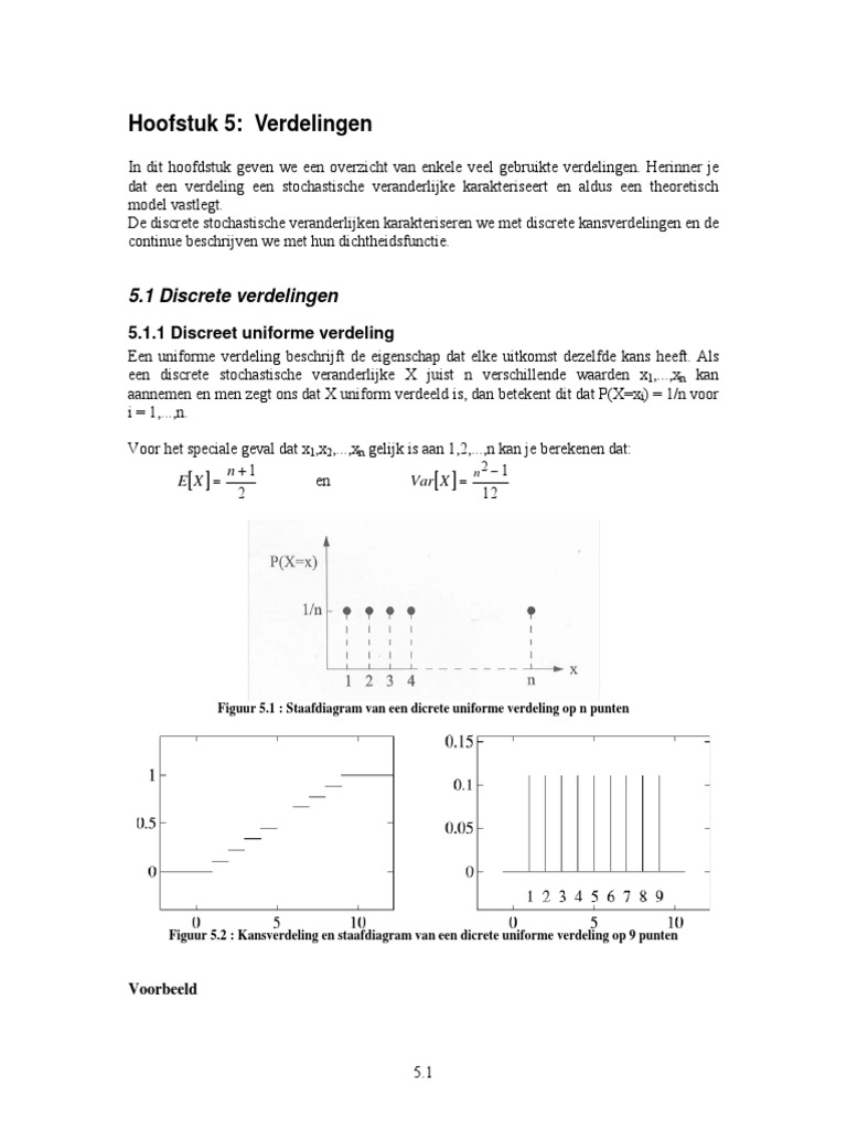 Hfst5 Curs Verdeling | PDF