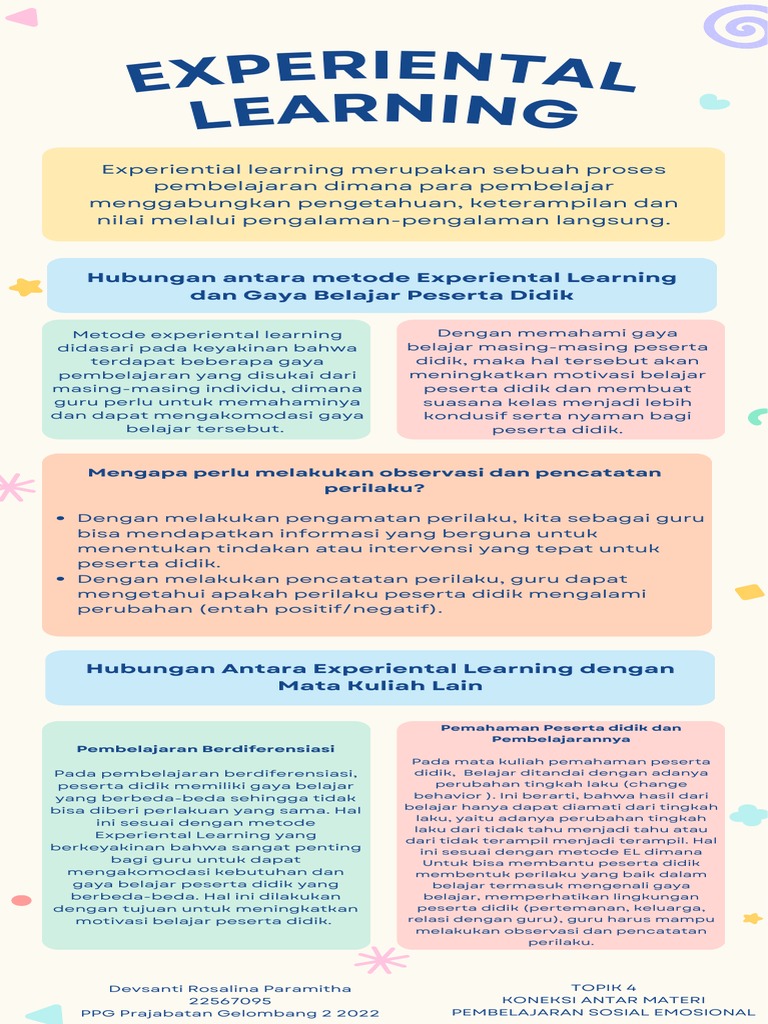 Experiential Learning dan Gaya Belajar | PDF