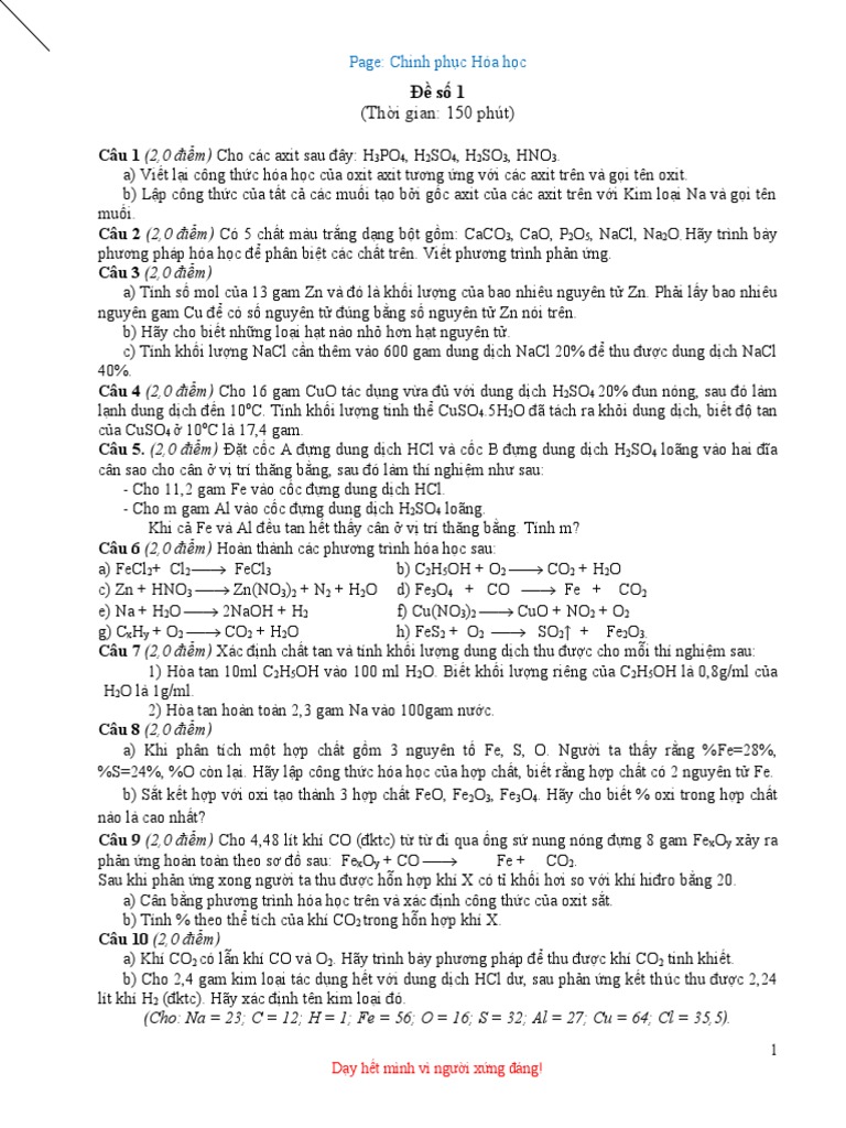 65 Đề HSG có đáp án | PDF