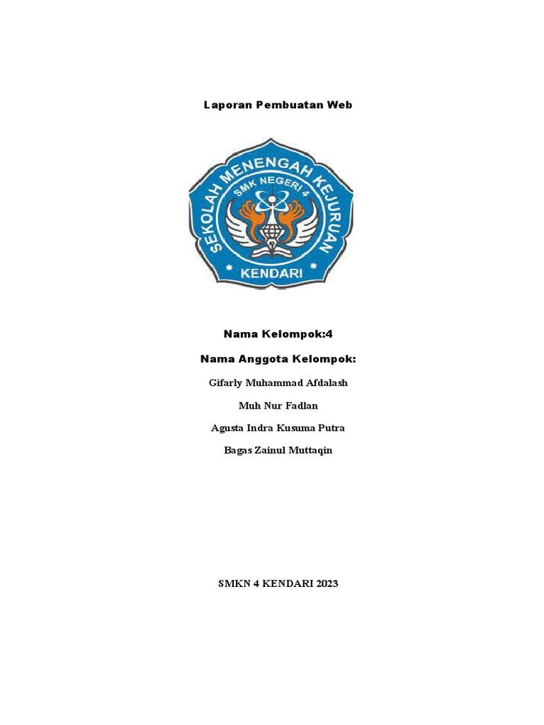 Laporan Pembuatan Website 2023 | PDF