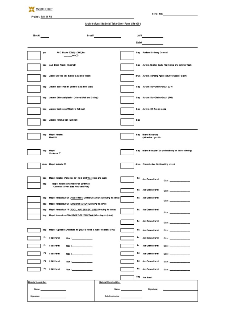 Archi Issue Form - 1 | PDF