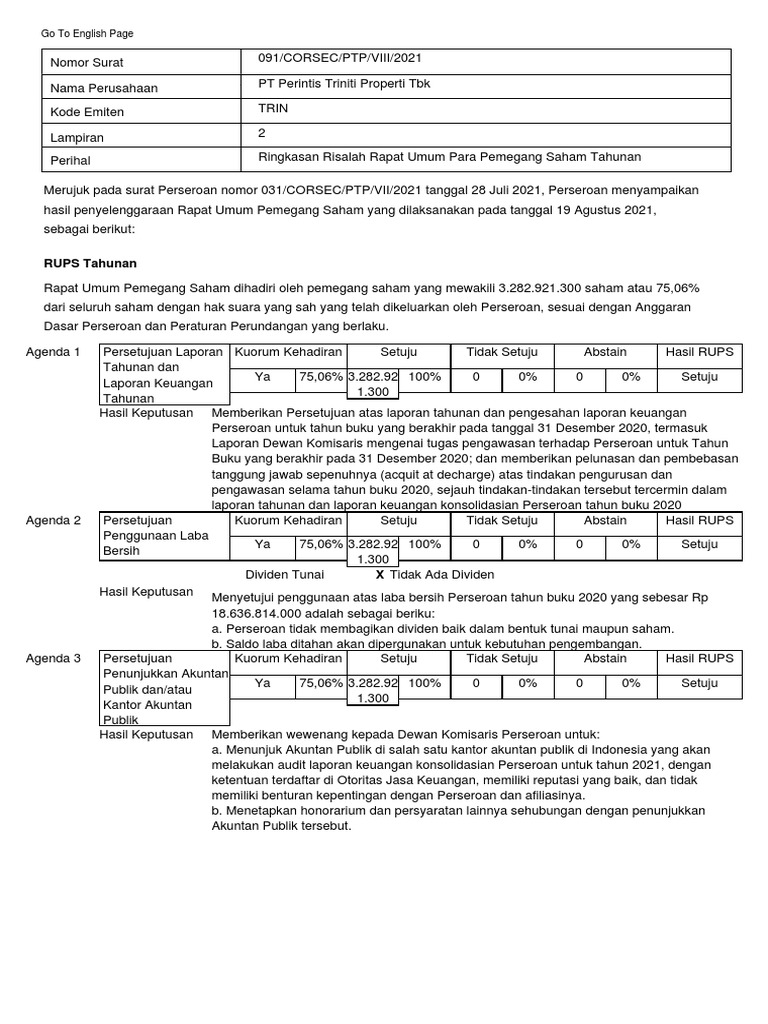 Trin - Hasil Rups | PDF