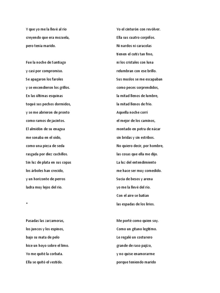 Y Que Yo Me La Llevé Al Río | PDF