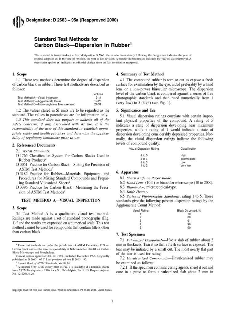 Astm D 2663 | PDF