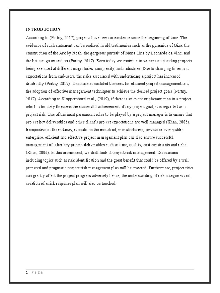 Project Risk Management | PDF | Risk | Risk Management