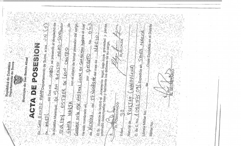 Acta de Posesión Gerente | PDF