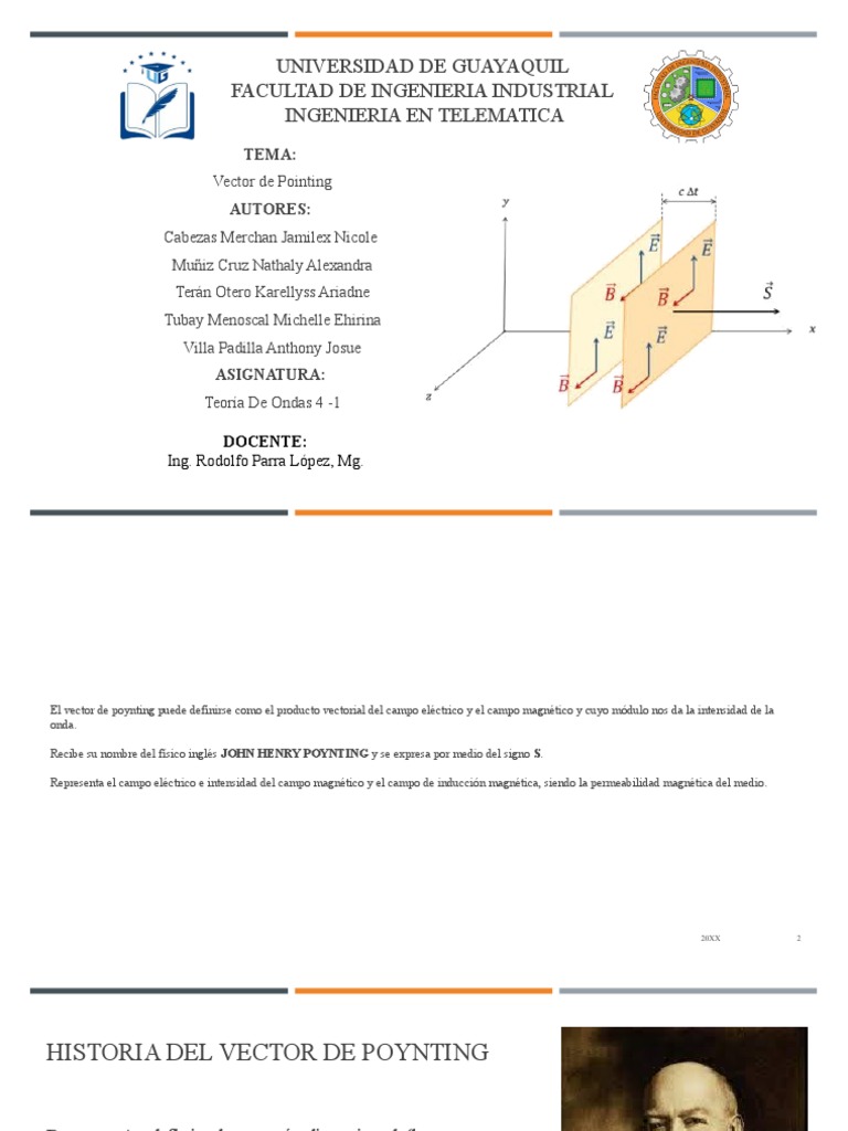 Vector de Pointing | PDF | Corriente eléctrica | Electromagnetismo