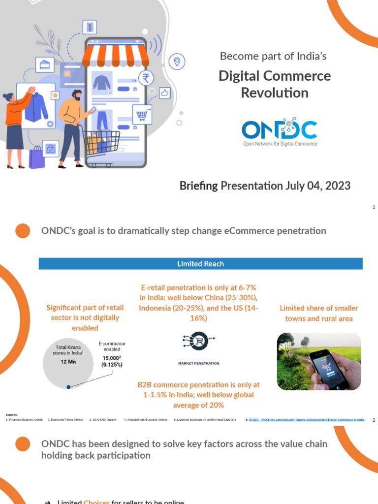 ONDC - Onboarding Presentation - Master | PDF