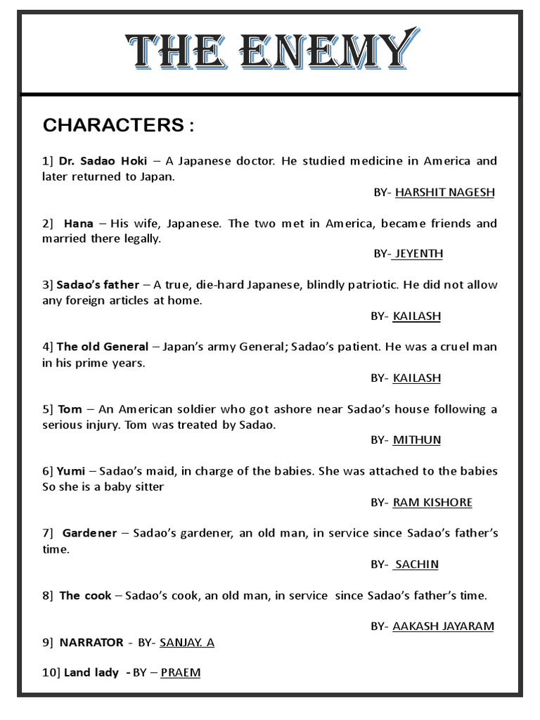 Japanese Doctor Saves Enemy Soldier | PDF