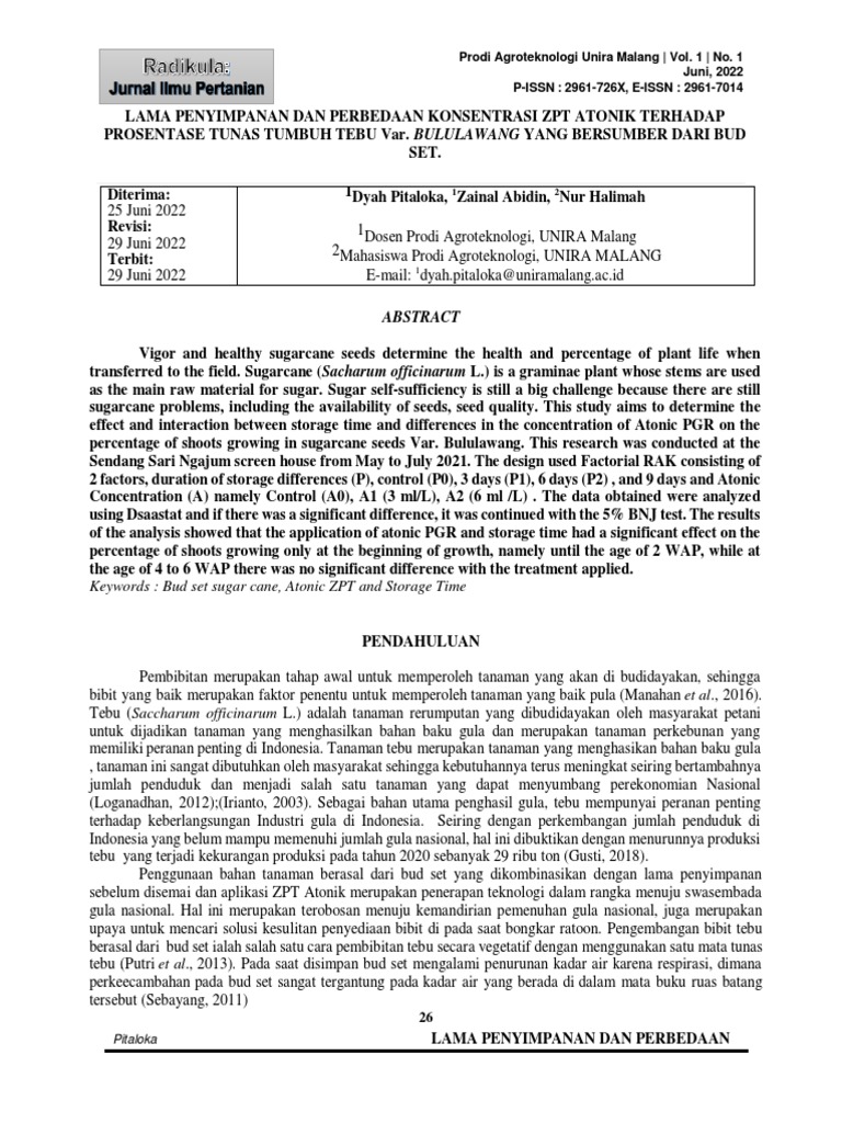 Engaruh Lama Penyimpanan Dan Perlakuan Pemacu. Perkecambahan Terhadap ...