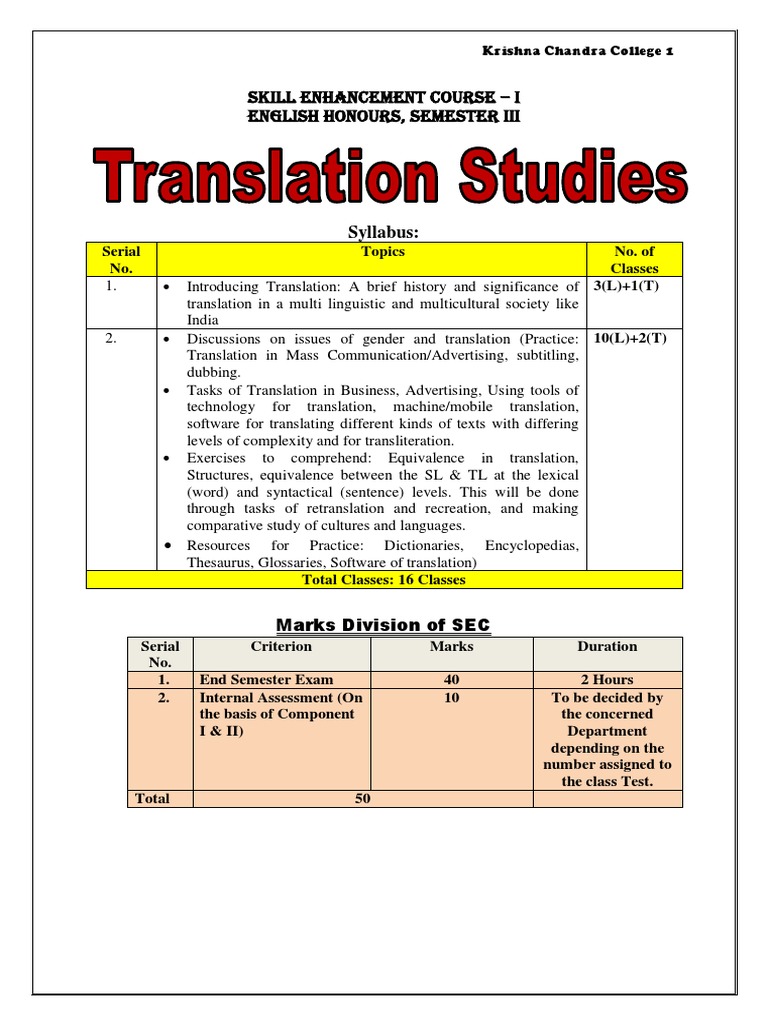 Translation Studies | PDF