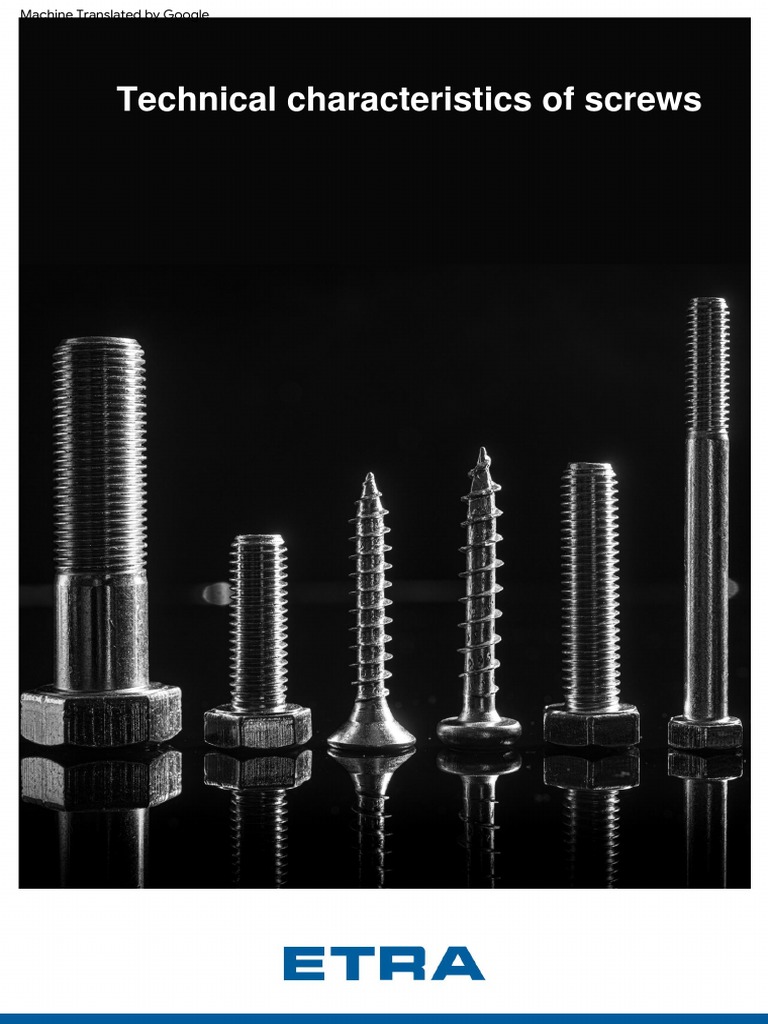 Screw Characteristics | PDF | Stainless Steel | Screw