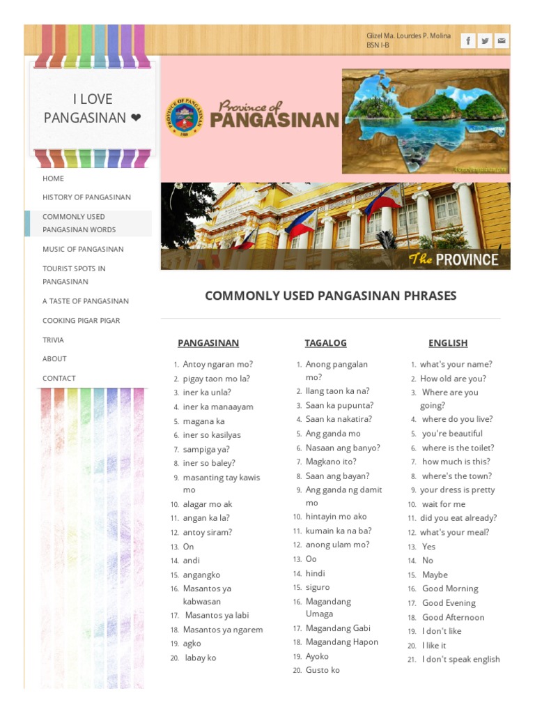 Learn Pangasinan Dialect 2 | PDF