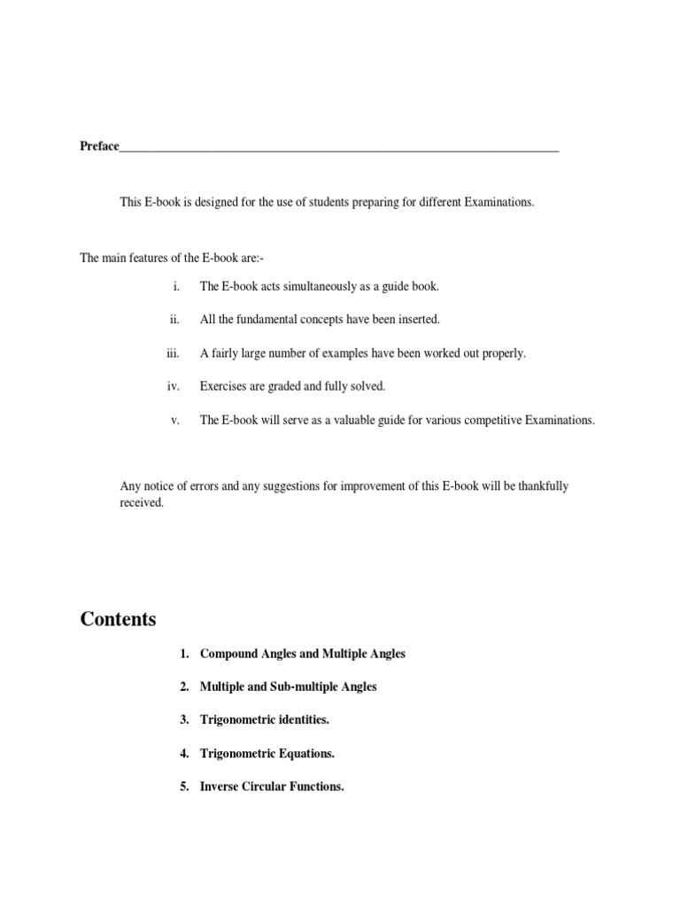 Trigonometric Identities Deduction And Integration Descargar Gratis Pdf Trigonometric