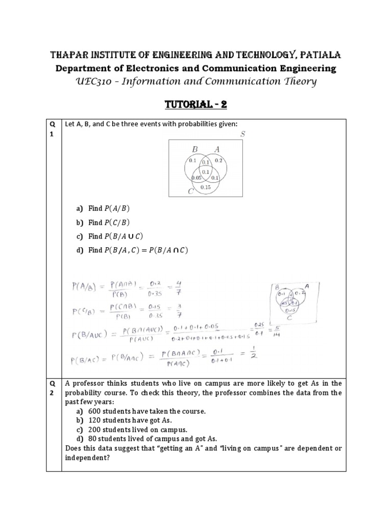 Tutorial-2 Qs Solution | PDF