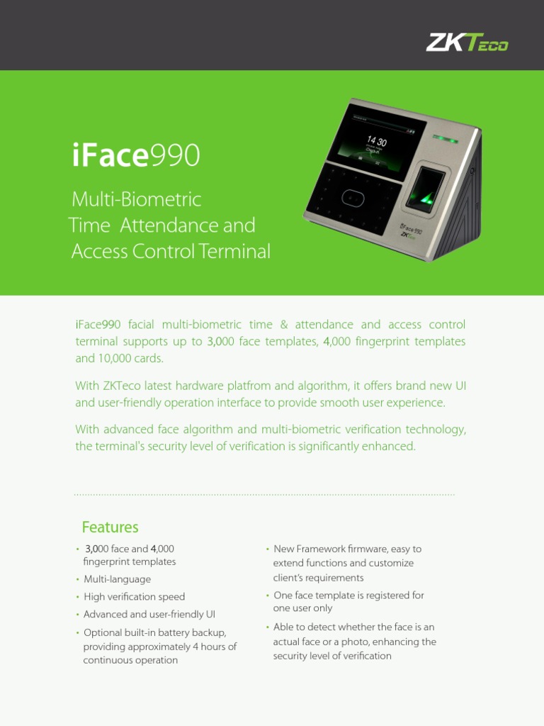 Iface990 Data Sheet | PDF